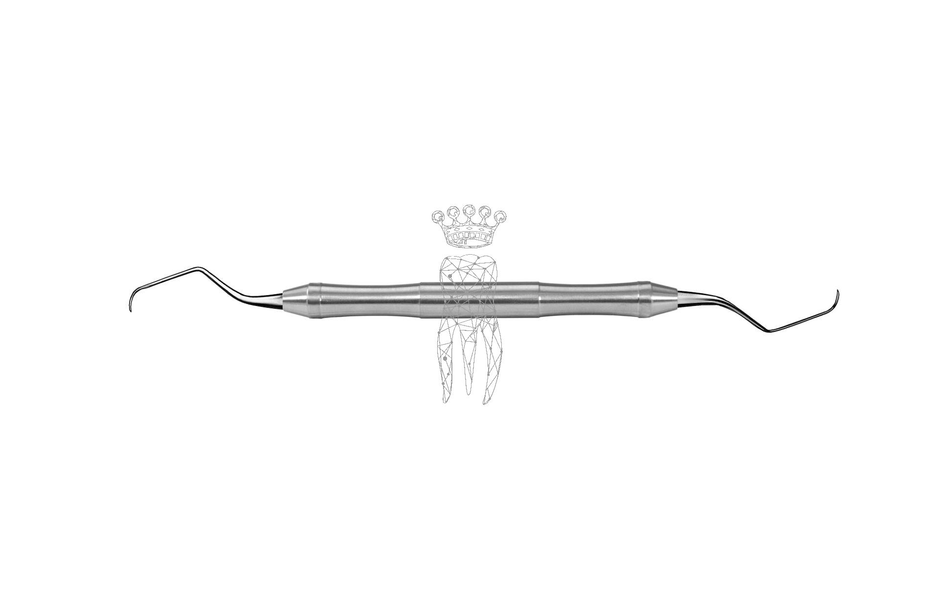 Curette Gracey After-Five LiquidSteel - handle 9.5mm hollow light ...