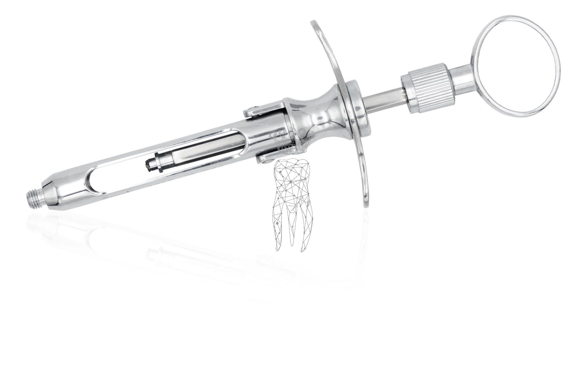 Cartridge syringes stainless 3 aspiration hooks - self-aspirating ...