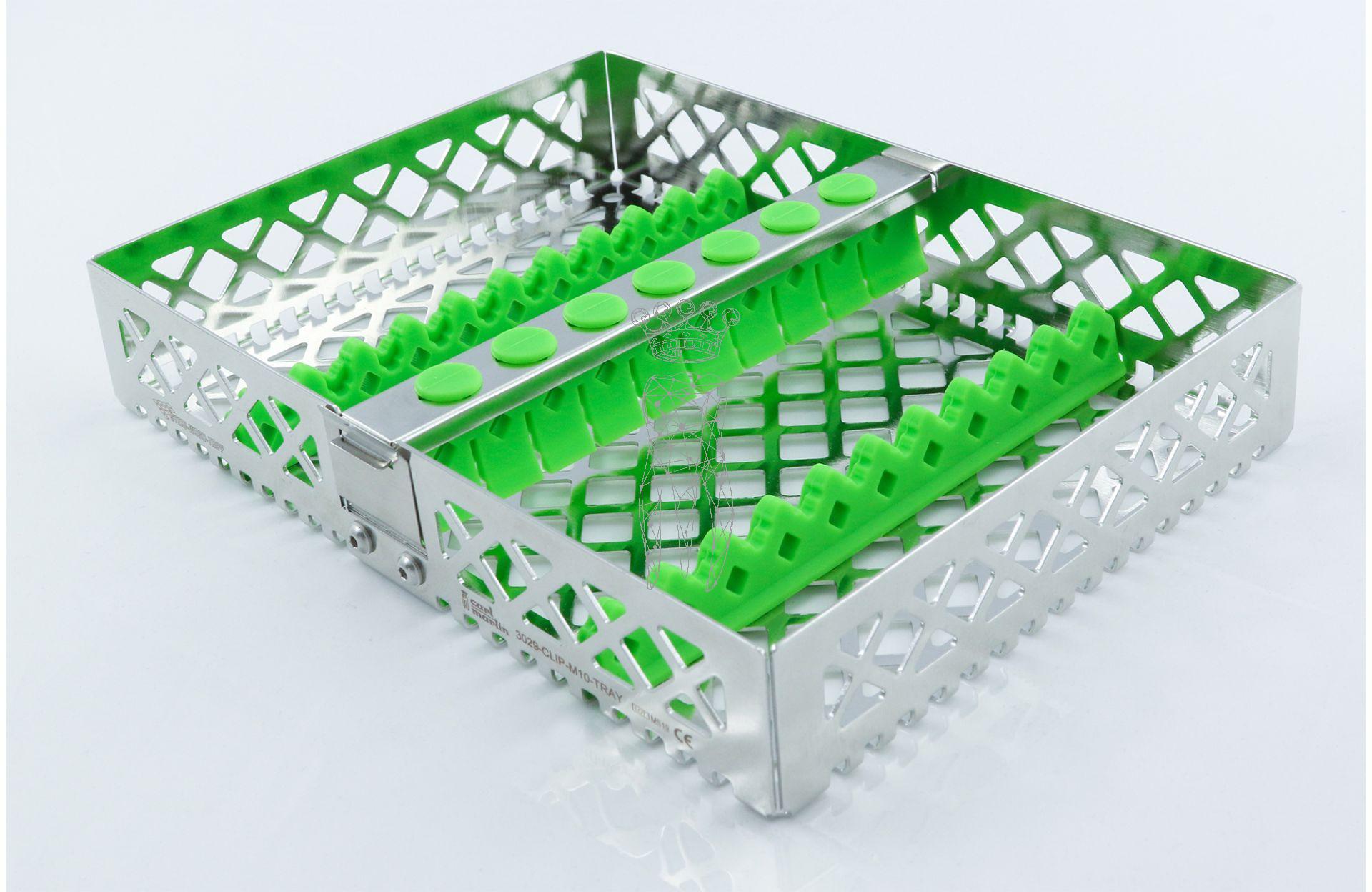 Steri-Wash-Tray 190x140x34mm 10 Instrumente - Silikone grün | 3029-CLIP ...